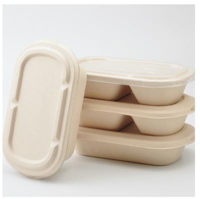 China Recipientes de alimento descartáveis biodegradáveis do bagaço 1000ml à venda