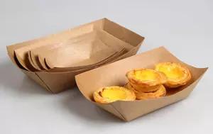 Cina Il PE del contenitore di carta di Fried Chicken Takeaway Hot Dog ha ricoperto rettangolare in vendita