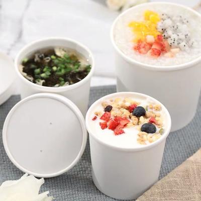 Cina ciotole di minestra asportabili biodegradabili 8oz con la cassaforte del contatto dell'alimento dei coperchi in vendita