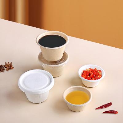 中国 ふたが付いているCompostable 2oz 4ozのサトウキビのバガスの食品容器 販売のため
