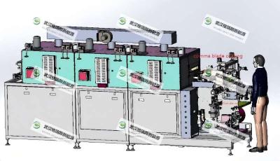 Cina Scavo di batteria a elettrodo continuo per rivestimento con pellicola a fusoliera in vendita