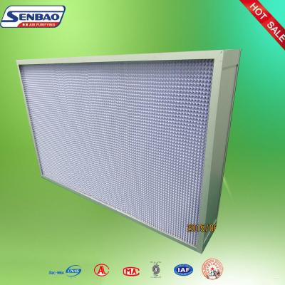 Cina Filtro dell'aria polverizzato di HVAC pieghettato pannello del filtro da media di Hepa per il sistema di ventilazione in vendita