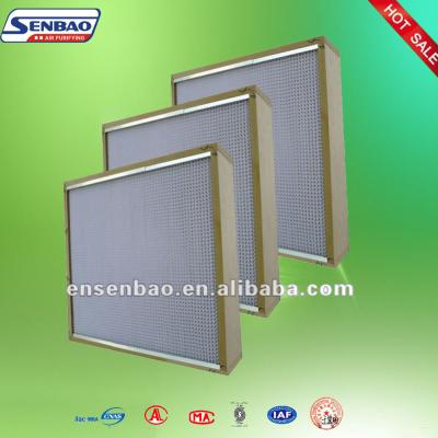 Cina Filtro dell'aria in profondità pieghettato di H13 H14 Seperator HEPA per il sistema di HVAC in vendita