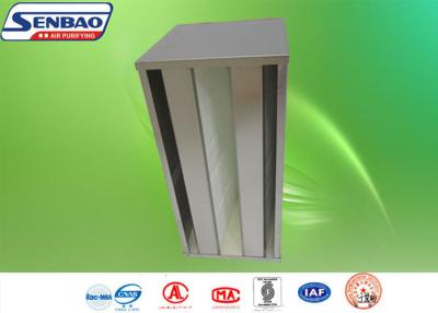 China Galvanized Frame Fiber Glass Air Filter Replacement Cassette Clean Room Filter for sale