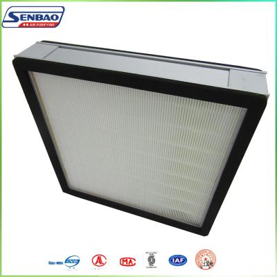 China Filtro de aluminio Hepa del casete del sistema de aire del sitio limpio 0,3 micrones en venta