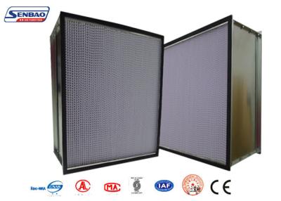 China Sistema exacto de la filtración de Hepa de la industria del instrumento, filtro de Hepa H13 de la fibra de vidrio del sistema de los controladores del aire medios en venta