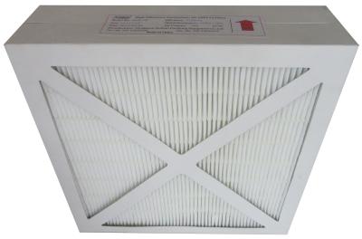 Cina Filtri dell'aria medi pieghettati di efficienza del pannello del sistema di aria della stanza pulita di fotoelettricità con la struttura del cartone in vendita