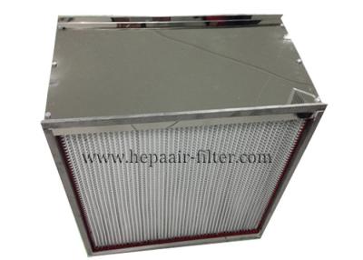 Cina Filtro dell'aria Profondo-Pieghettato temperatura elevata della stanza pulita di Hepa di alta efficienza in vendita