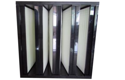 China Disposable HVAC V Bank Filters Fiberglass Media Absolute W Type for sale