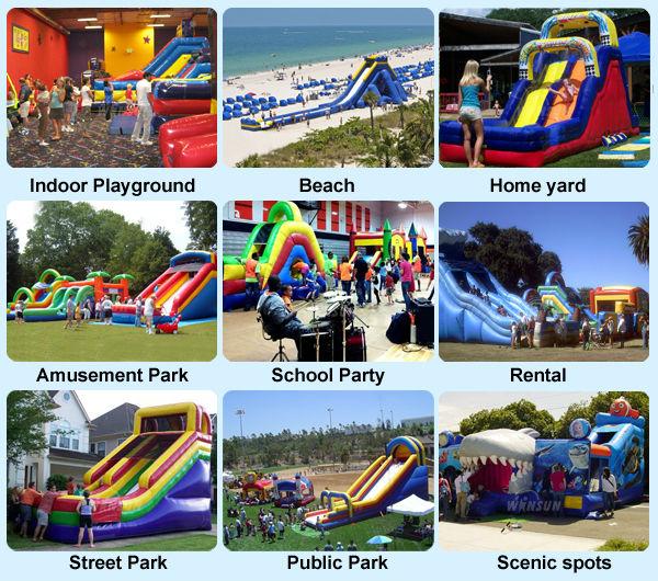 Popular Commercial cheap giant Inflatable Slide for sale