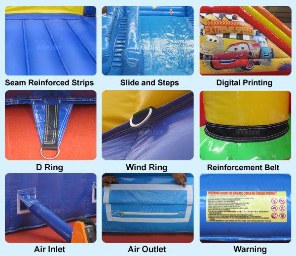 Popular Commercial cheap giant Inflatable Slide for sale