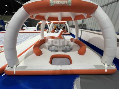 Chine Équipement de loisirs aquatiques Aqua Sofa Plateforme de loisirs aquatiques Dock île flottante gonflable à vendre