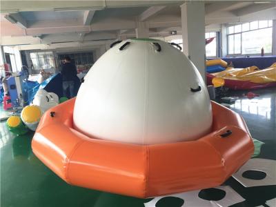중국 두 배 Tripple 스티치 여름 동안 팽창식 물 장난감, 파열 Satumn UFO 판매용