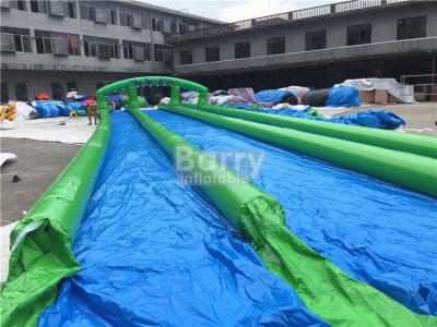 China Long single Or Double Lane Inflatable Slide City 1 - 2 Years Warranty for sale