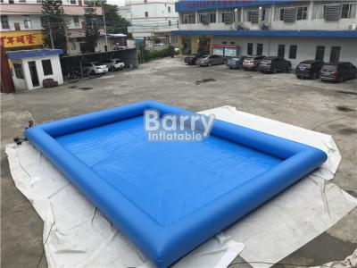 Κίνα Ο επί παραγγελία 0.9mm αέρας πισινών PVC διογκώσιμος σφράγισε το μπλε ορθογώνιο προς πώληση
