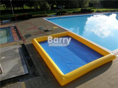 Κίνα Ο επί παραγγελία 0.9mm αέρας πισινών PVC διογκώσιμος σφράγισε το μπλε ορθογώνιο προς πώληση