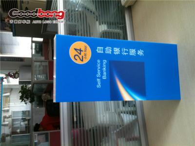 China outdoor waterproof 3d led lighting advertising bank light box for sale