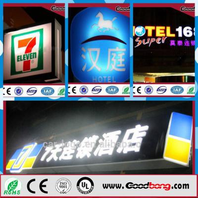 China Hotsale Huge Size Square Colorful Light Outdoor Waterproof Advertising Store Roof Acrylic for sale