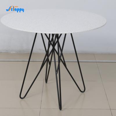 China Indoor Contemporary Ceramic Dining Tables 900mm Dia Space Saving for sale