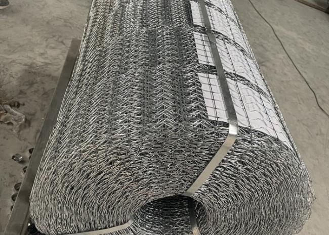 Galvanized Reinforced Wire Mesh roll end view