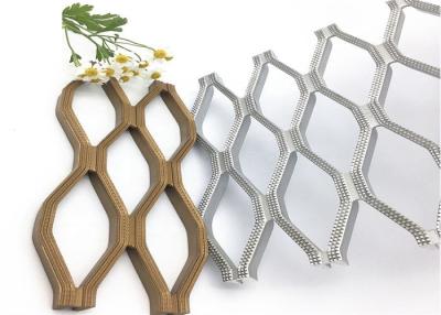 China Diamond Hole Shape Aluminum Mesh Grating 2 Meter Construction Catwalks for sale