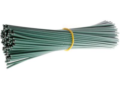 Κίνα 18 καλυμμένο έγγραφο καλώδιο 60cm ανθοκόμων 50pcs περικοπών μετρητών πράσινο ευθύ μήκος προς πώληση