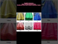 Blue color Windbreak Fence Panels For Coal Washing Plants