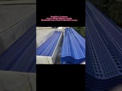 Orange Perforated Mesh Anti Wind And Dust Proof Net Sheet 500mm Width