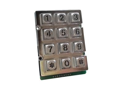 China door phone industrial numerical keypad with 12 keys and dot matrix programmable for sale