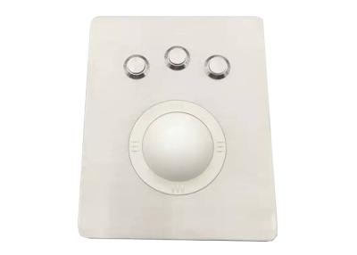 China USB IP65 industrial solid white trackball mouse with large 55mm pointing ball for sale