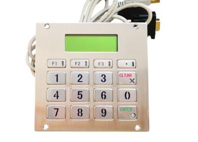 China LED display industrial keyboard with 16 numeric kyes and functional keys for sale