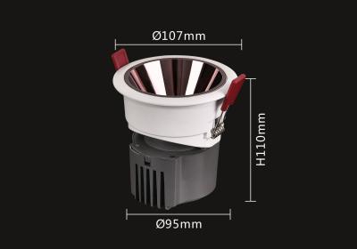 Cina Temperatura del colore d'attenuazione interna del riflettore 5000K 6000K della griglia di 20W LED in vendita