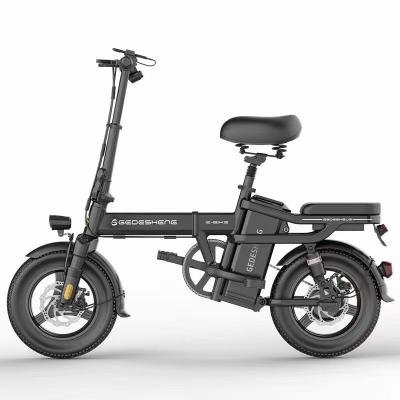 중국 후부 허브 모터 350w 36v 10.5ah 접이식 전기 자전거 14 인치 전기 도시 도로 자전거 전기 접이식 자전거 판매용
