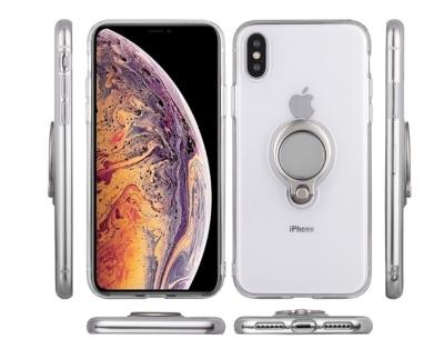 China Color Clear Ring Magnetic Car Mount Holder Soft TPU Case Back Cover For IphoneXS MAX IphoneXR Iphhone8 Plus Iphone7 for sale