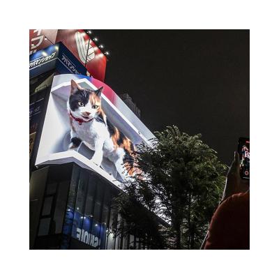 China Indoor and Outdoor Naked Eye 3D Display HD Dustproof Waterproof and Moisture-proof LED Large Screen Commercial Advertisement for sale