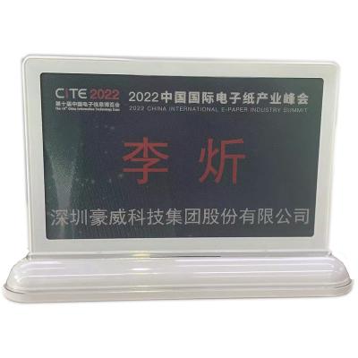 China 7.3 Inch E Ink Display Seven Colors Transfer Photos Via Phone Bluetooth NFC Name Plate Place Card for sale