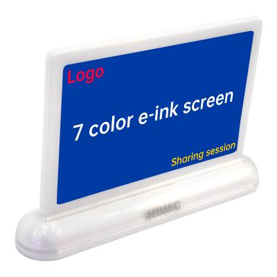 China 7.3 Inch E Ink Seven Colors Display Place Cards & Table Numbers Name Plate Conference Table for sale
