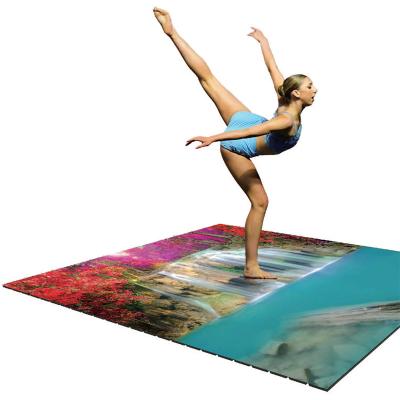 China Ultra-light and Ultra-thin Splicing Without Slit GOB LED Flexible Led Film Scroll Screen Floor Tiles Screen for sale