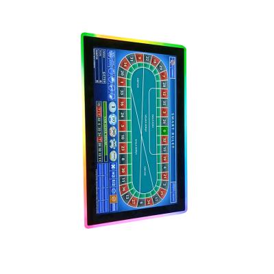 China 43inch Wall Mount Advertising Digital Signage with LED Strip LCD Monitor Curve Monitor Android windows System LCD Screen Monitor for sale