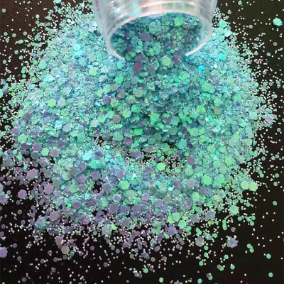 Quality Vibrant Polyester Printing Custom Tumblers with Chunky Mixes Glitter and Kimonos for sale