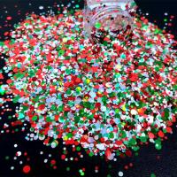 Quality Die Cutting Printing and 1 Color Print Method for Dots Shaped Glitter Xmas Christmas for sale