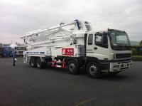 China 8x4 SSAB Steel ISUZU 47m Truck Mounted Concrete Pump / Delivery Equipment 390HP for sale