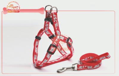 Cina Cablaggio di camminata del cane di nylon di applique/guinzaglio di cucitura resistente dell'animale domestico per il carlino del barboncino in vendita