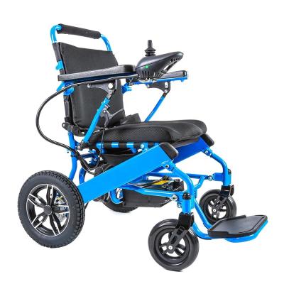 China KSM-601 Reclining portable electric wheelchairs folding power joystick controller electric wheelchair for disabled à venda