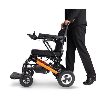 China KSMED Lightweight Fashional Motorized Wheelchairs Auto Open and Fold Can Choose Remote Control Foldable Wheelchair Travel à venda