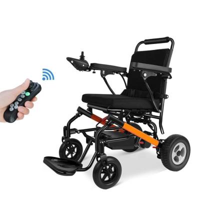 China KSM-510K fold up power wheelchairs lightweight electric wheelchair remote control foldable wheelchair home use à venda