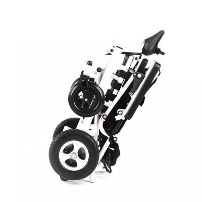 China KSM-602 lightweight folding wheelchair small electric wheelchair price with remote control and auto open and fold can choose à venda