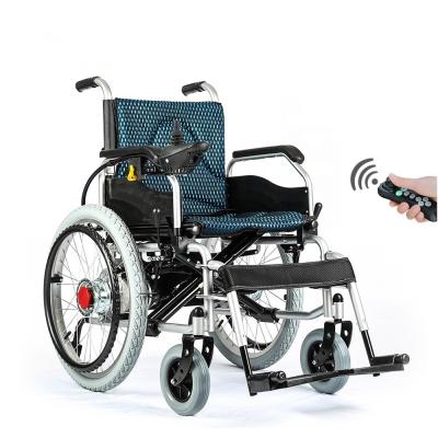 China KSM-502 24inch Folding Motorized Electric Folding Power Reviews Battery Operated Wheelchair à venda