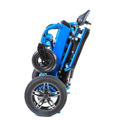 China KSM-601P New foldable electric wheelchair aluminum lightweight power wheel chair with 21inch Extra wide seat à venda