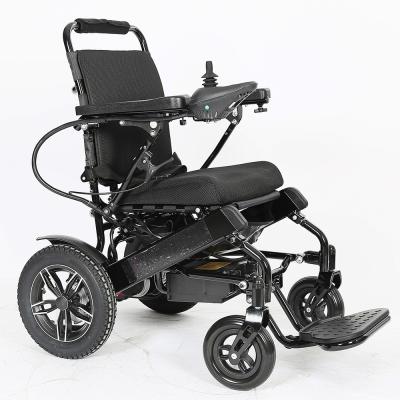 China KSM-601P 21inch Widen Seat Lightweight Lithium Battery Operated Folding Power Electric Wheelchair Airline Approved à venda